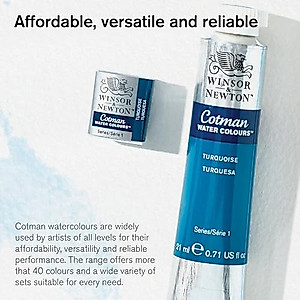 Winsor & Newton Cotman Watercolor Paint, 21ml (0.71-oz) Tube, Cadmium Red Deep Hue