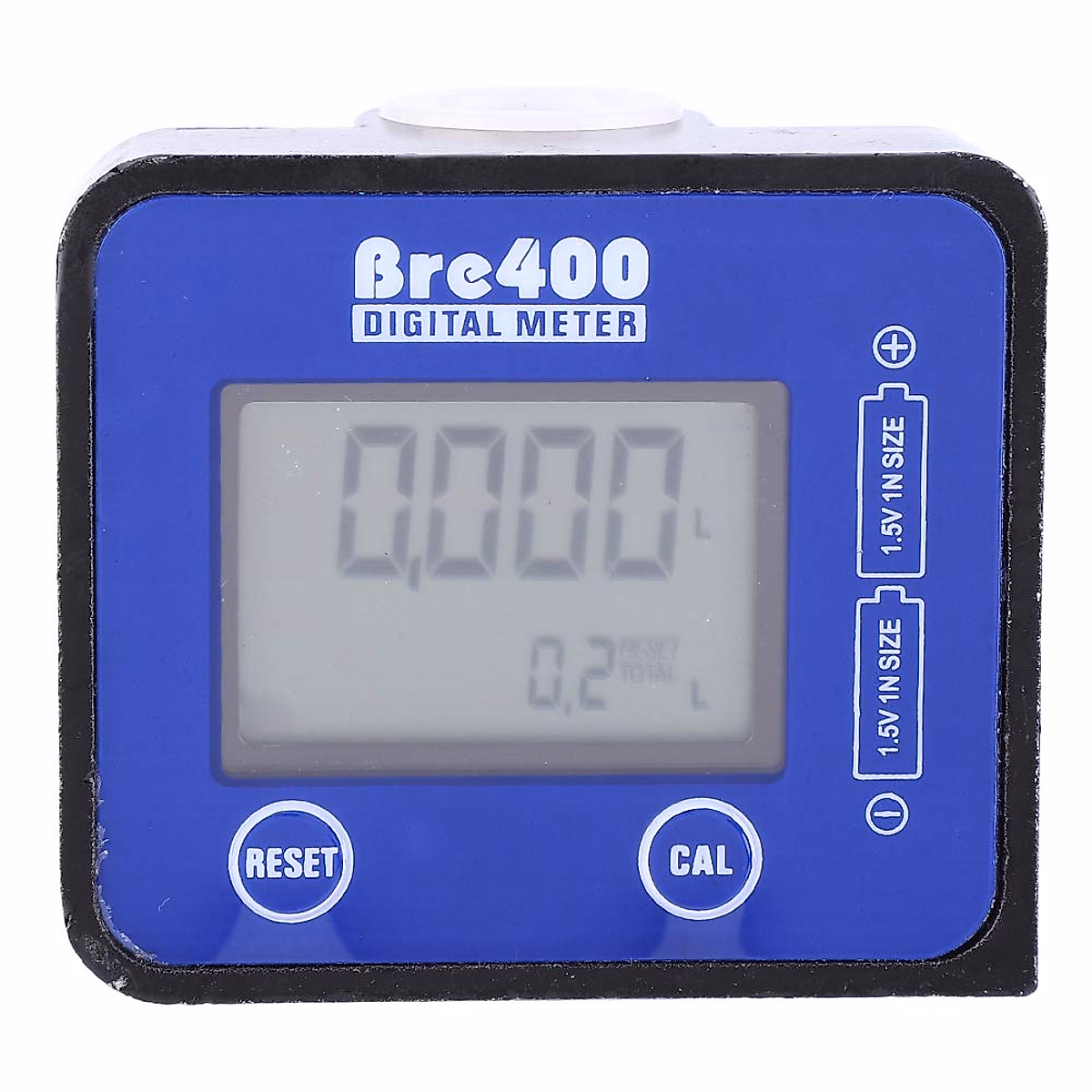 Water Sensor Meter, 1/2" Meter Oil Meter Counter Gauge LCD Display 1% High Accuracy for Gasoline Blue