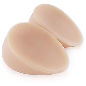 Vollence One Pair C Cup Silicone Breast Forms Fake Boobs Bra Pad Enhancers Crossdresser Prosthesis Mastectomy Transgender Cosplay