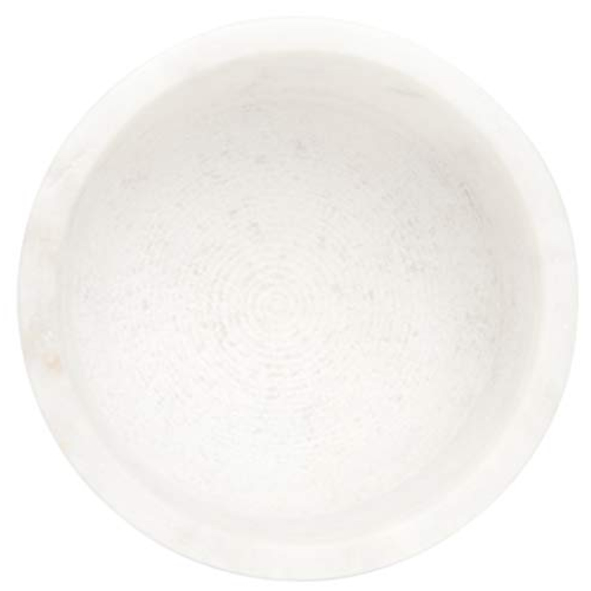 SHASH Marble Shaving Bowl, White - Lather Mug with Interior Grooves Builds a Rich, Foamy Froth - Retains Heat for a Close, Comfortable Shave - Compact, Sophisticated Design (White)