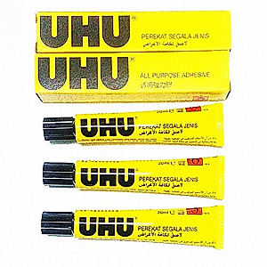 UHU Glue DIY All Purpose Adhesive 20 ml 3 Tubes