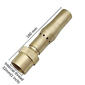 LRJSKWZC Hose Fittings 1 Inch Adjustable Brass Foam Bubbling Water Column Fountain Spray Head Garden Landscape Pond Air-Blended Fountains 1Pc