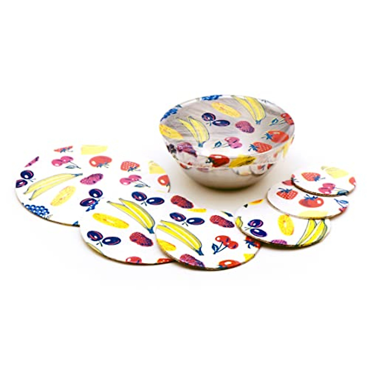 NORPRO Plastic Bowl Covers, 6 Piece Set, 3-Inch to 10-Inch, Multicolored