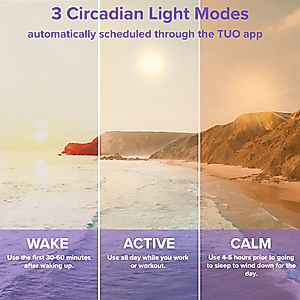 TUO Circadian Sunrise Simulation Smart LED Light Bulb. E26 Base - WiFi and App Controlled. (Generation 2.0)