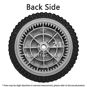 Front Drive Wheels Fit for Troy Bilt Lawn Mower - Drive Wheels Fit for MTD Snapper Troy Bilt Tuff-Cut 210 TB210 TB230 TB240 Self Propelled Mower, Replace 734-04018A 734-04018B 734-04018C, 2 Pack, Gray