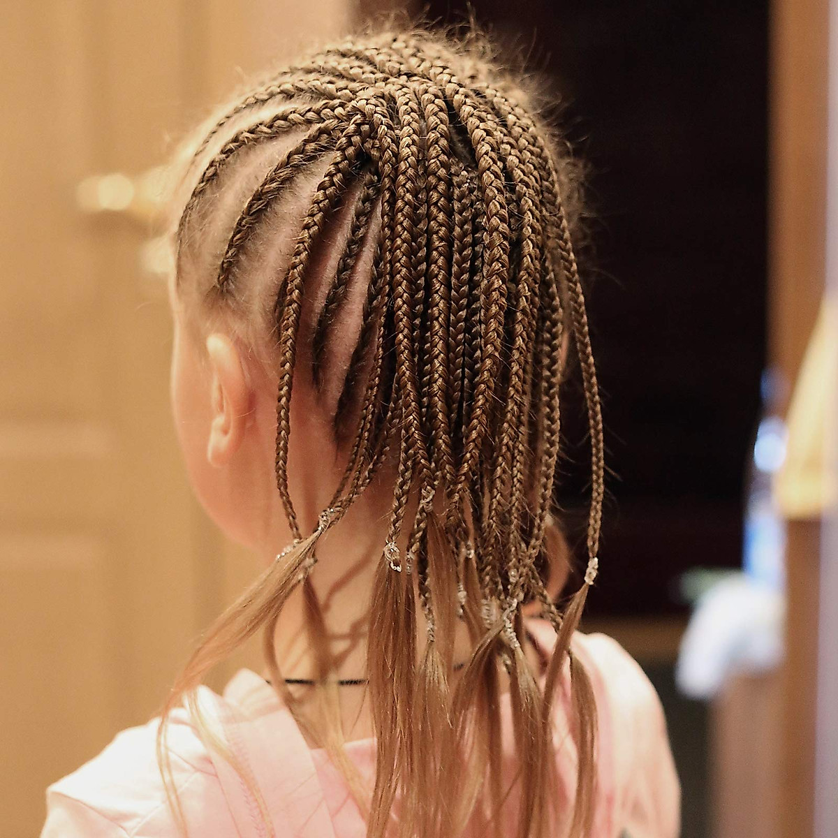 EAONE Clear Elastic Hair Rubber Bands, 1500pcs No Damage Mini Hair Ties Small Tiny Ponytail Holder, Hairstyling Accessories for Women Girls, 20mm in Diameter and 2mm in Width