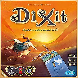 Dixit Board Game - The Award-Winning Game of Imagination and Creativity! Fun Family Storytelling Game for Kids & Adults, Ages 8+, 3-6 Players, 30 Minute Playtime, Made by Libellud