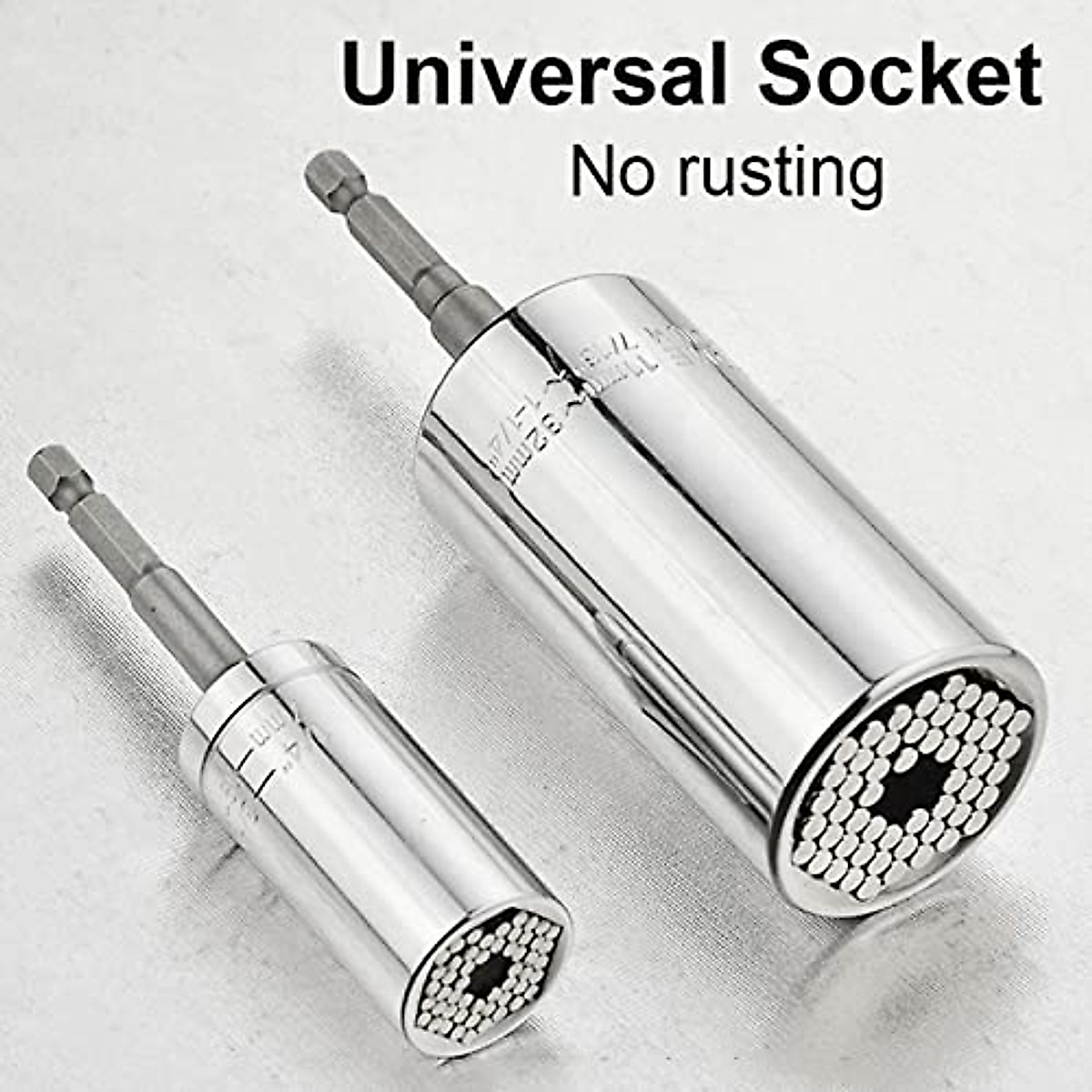 Universal Socket Tools Gifts Stocking Stuffers for Men,Socket Set with Power Drill Adapter(11-32 MM),by WXTDM