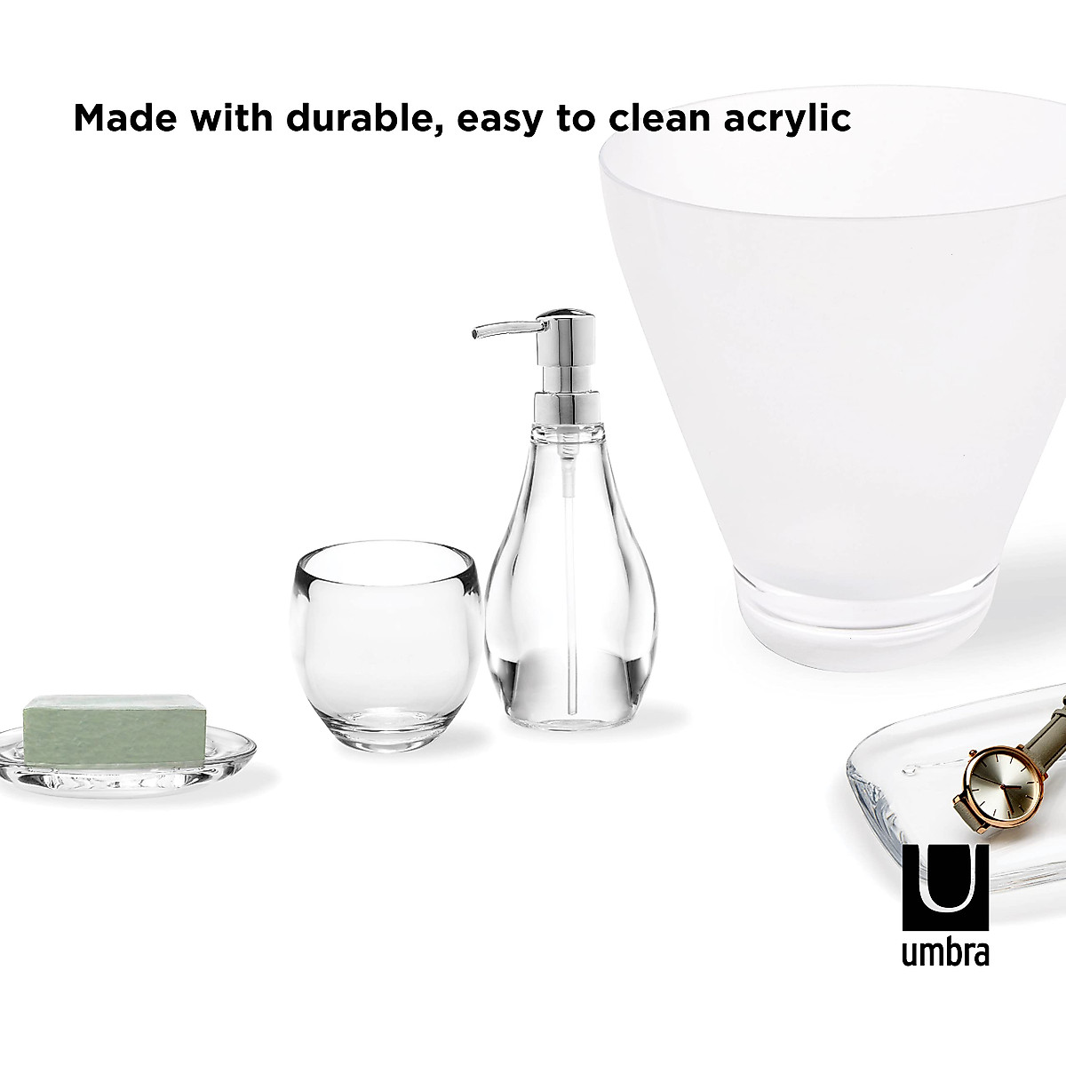Umbra Droplet Soap Pump, Clear