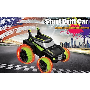 Nonorytloo Remote Control Car,RC Stunt Car Toy for Toddlers Rechargeable 360 degreeRotation Monster Trucks,Toys 2.4Ghz RC Crawlers Vehicle Birthday Gift Kids All Girls Childent Boys 4 5 6 7 8 9 10