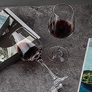 Wine Glasses Set of 8, 12oz, Lead-free, Clear, Durable Glassware