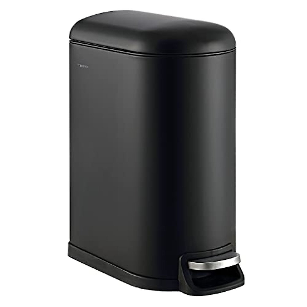 happimess HPM1010B Roland 10.6-Gallon Step-Open, Black Home, Office, Kitchen Trash Can