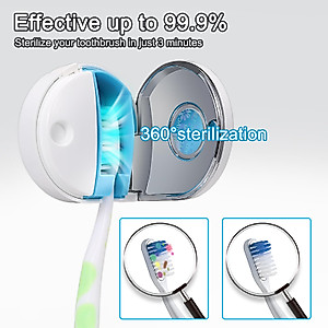 TAISHAN Toothbrush Case，Rechargeable Portable Mini Travel Toothbrush Holder,Fits All Toothbrushes for Both Electric and Manual Toothbrushes,Safety Feature, for Home and Travel
