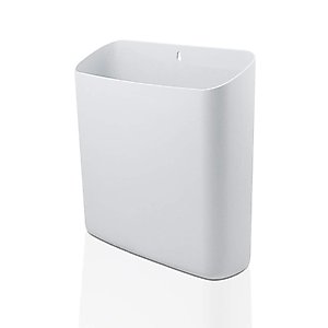 Picowe Magnetic Laundry Storage, Large Lint Holder Bin, Space-Saving Trash Container Hanging on Dryer, Washer or Wall Mount (Gray White)