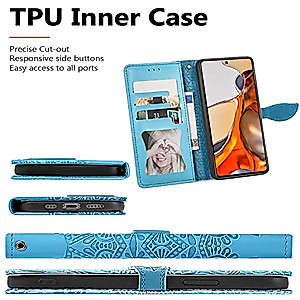 YukeTop Case for Oppo Reno2 Z, PU Leather Flip Folio Wallet Cover, with Card Slots, Case Cover for Oppo Reno2 Z.(Pink)