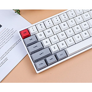 EPOMAKER SK61S 61 Keys Bluetooth 5.1 Hot Swappable Mechanical Keyboard with RGB Backlit, NKRO, Water-Resistant, Type-C Cable for Win/Mac/Gaming (Gateron Optical Brown, Grey)