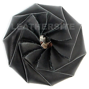 2pc Lot Old Fashion Squeeze Open Genuine Leather Coin Pouch - Black