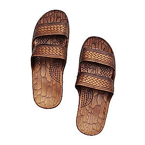 IMPERIAL SANDALS HAWAII Double Strap Jesus Style Hawaii Sandals Size 7 Women /5 men, Unisex Sandal for Women Men and Teens