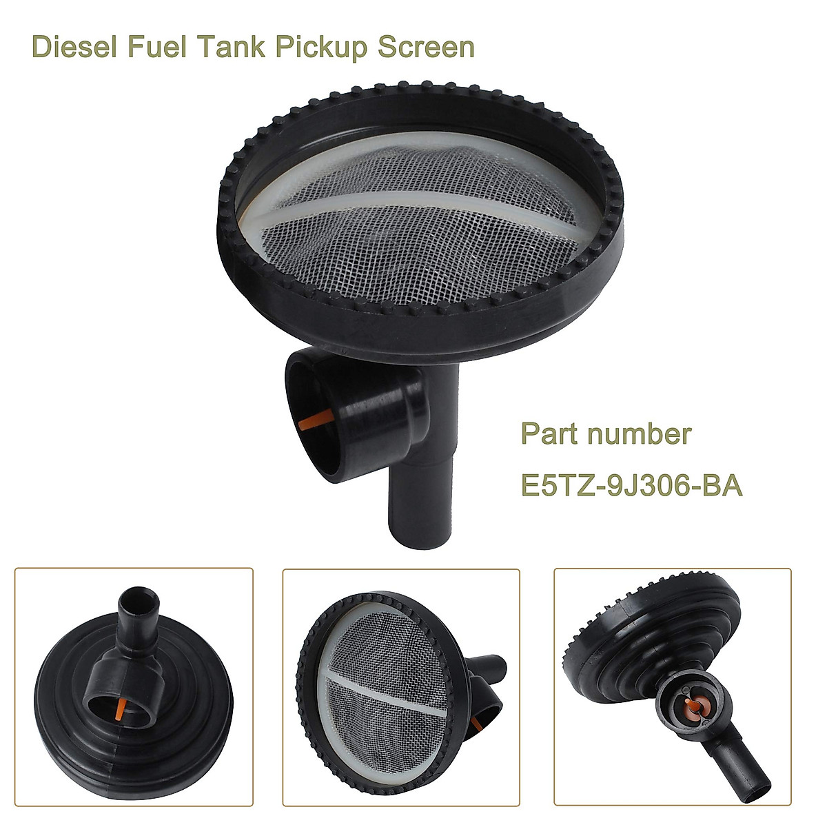 Fuel Tank Sending Unit Filter Screen Strainer and Filter Compatible with Ford 6.0L 7.3L PowerStroke Diesel Engine E5TZ-9J306-BA 4C4A-9365-BA 904-419