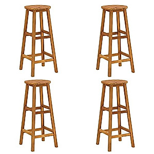 Camerina 5 Piece Patio Dining Set Outdoor Dining Table Set Patio Table and Chairs Set Outdoor Patio Dining Set Solid Wood Acacia 3154389