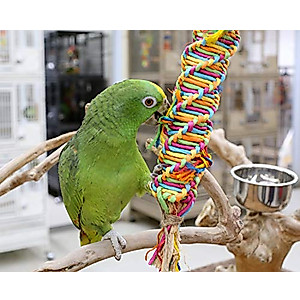 Rainbow Weave Shreddable Parrot Toy (Choose a Size) (Large)