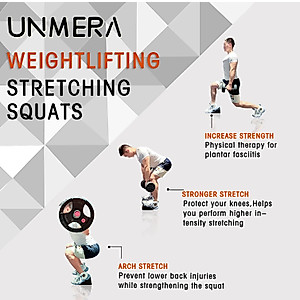 Squat Wedge Block 6PCS Adjustable Non-slip Rubber Squat Ramp,squat Wedge For Heel Elevated Squat,Weight Lifting,Calf Stretcher, Deadlift Squat Improve Mobility Balance And Strength Performance