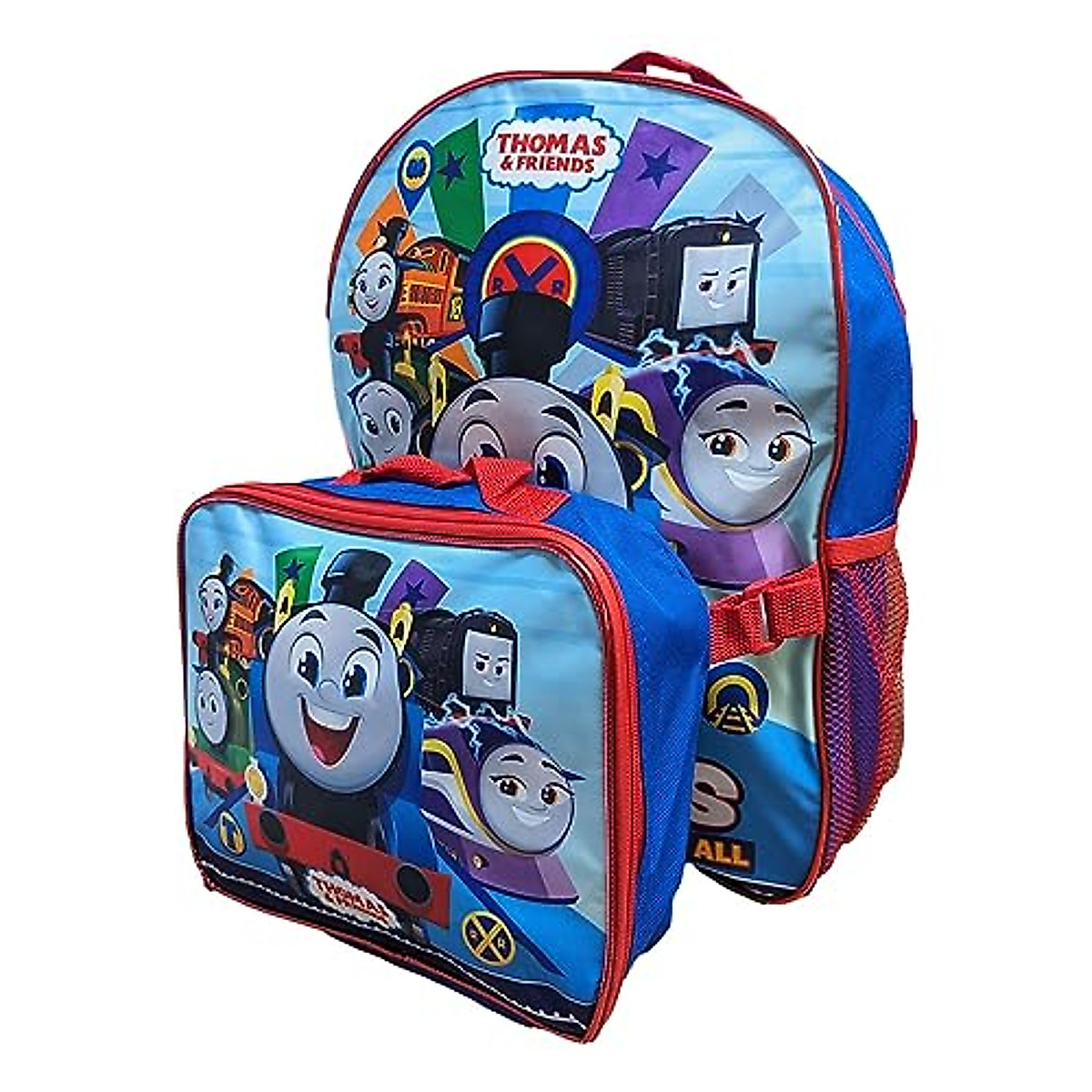Ruz Thomas Train and Friends 16 Inch Backpack with Detachable Lunch Box