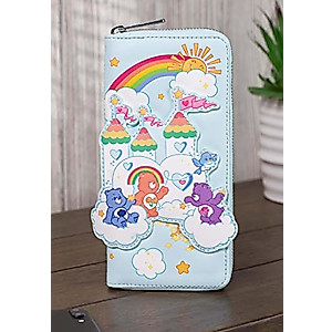 Loungefly Care Beaas Care-A-Lot Castle Zip-Around Wallet Care Bears One Size