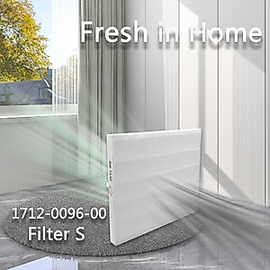 FFsign C545 Replacement Filter S Compatible with Winix C545, for Part number 1712-0096-00, 3 Pack Filter Only