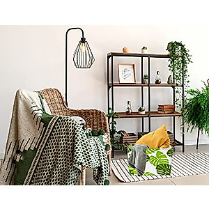 TIBAOLOVER Rectangle Storage Bin with Handles for Kids Toy/Playroom OrganizationDecor/Toy Bin/Closet/Christmas Shelf Gift Baskets/Baby Hamper (Green Leaf)