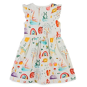 warmstraw Infant Girls A-line Summer Dress Sundress Clothes Outfits Cotton Princess Cartoon Comfort Dresses Beach Holiday Skirt Animal Pattern 2-3T