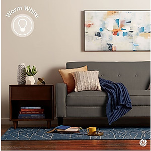 GE Lighting VintaStyle LED Light Bulbs, 5.5 Watts (60 Watt Equivalent) Warm Candle Light, Amber Glass, Medium Base, Dimmable (2 Pack)