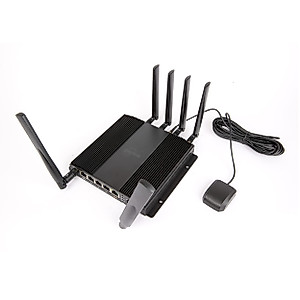 Peplink Dual LTE-A Cellular Router UBR Plus Wireless WiFi 5 Modem Dual-Band LTE 1x 1Gbps WAN Port, 4X Ethernet Ports 900Mbps Throughput Rugged Enclosure with Low Profile Redundant SIM Slots