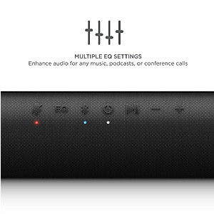 Ion Audio Meeting Mate Rechargeable Portable Speaker with Built-in Microphone for Home & Office, High Power Sound System, Easy-Touch Control, 15-Hour rechargeable battery (Renewed)