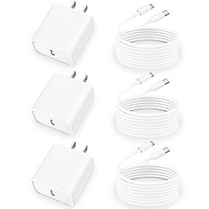 [Apple MFi Certified] iPhone 14 Pro Super Fast Charger, DLSDILASI 3 Pack 20W PD USB-C Smart Power Rapid Charger with 3 Pack 6FT Type-C to Lightning Quick Charge Cable for iPhone 14 13 12 11/XS/SE/iPad