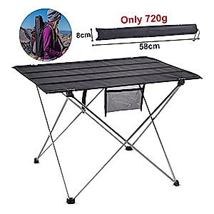 SUNESA Portable Picnic Table Portable Folding Table Outdoor Camping Home Barbecue Picnic Ultra Light Traveling Table Fishing Foldable Camping Table