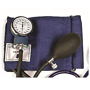Lumiscope Stethoscope and Blood Pressure Cuff Set - Includes Aneroid Sphygmomanometer, Manual BP Monitor, Stethoscope, and Carrying Case -Adult Cuff, 100-021
