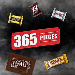 M&M'S, SNICKERS, TWIX, MILKY WAY & 3 MUSKETEERS Individually Wrapped Bulk Candy Assortment, 104.27 oz Bag
