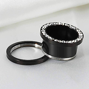 TBOSEN 8 PCS Ear Tunnels Plugs Gauges Stainless Steel Expander Stretcher Piercings