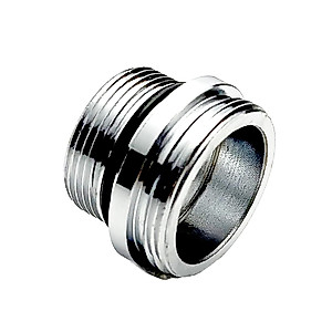 XNTONG - Faucet Aerator Adapter, Male Thread M18.5 to Male Thread M22, Copper Plated Chrome Faucet Adapter, Suitable for Kitchen Faucet Adapter Kit Connection, (M18.5-M22)