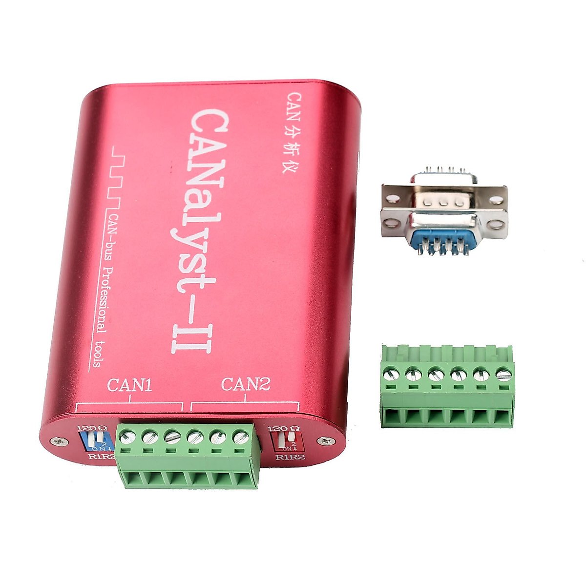 CANalyst-II USB to CAN Analyzer CAN-Bus Converter Adapter Support ZLGCANpro