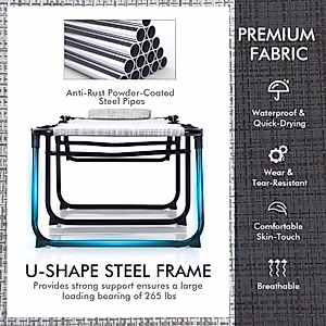 Tangkula Foldable Beach Lounge Chair for Outside, Sunbathing Chair with Removable Headrest, 4-Position Adjustable Backrest, Portable Tanning Chaise Lounger for Yard, Patio, Beach, Camping (1, Grey)