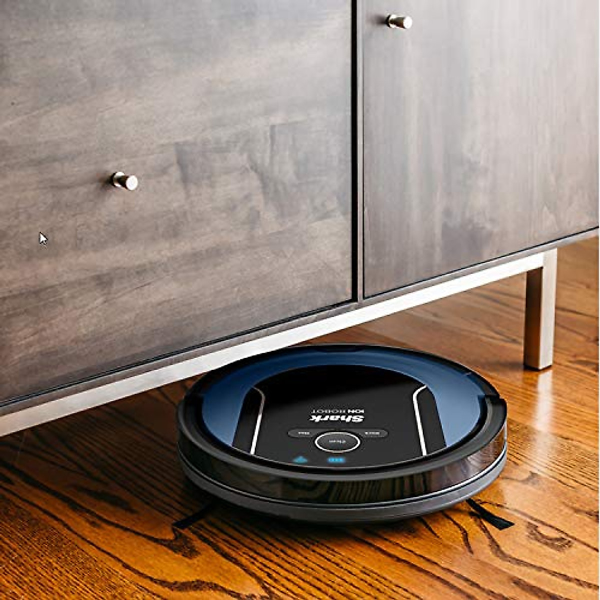 Shark ION Robot Vacuum Cleaning System S87 with Wi-Fi, Bonus Robot Dock & 8-ft. BotBoundry Strips, Ice Blue