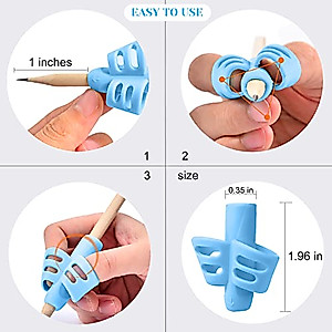 3Pack Pencil Grips for Kids Toddlers 2-4 Years Handwriting Posture Correction Training Writing Aid Tools, Pencil Grippers Holder for Kindergarten Classroom, Preschoolers, Beginning Writer Special Need