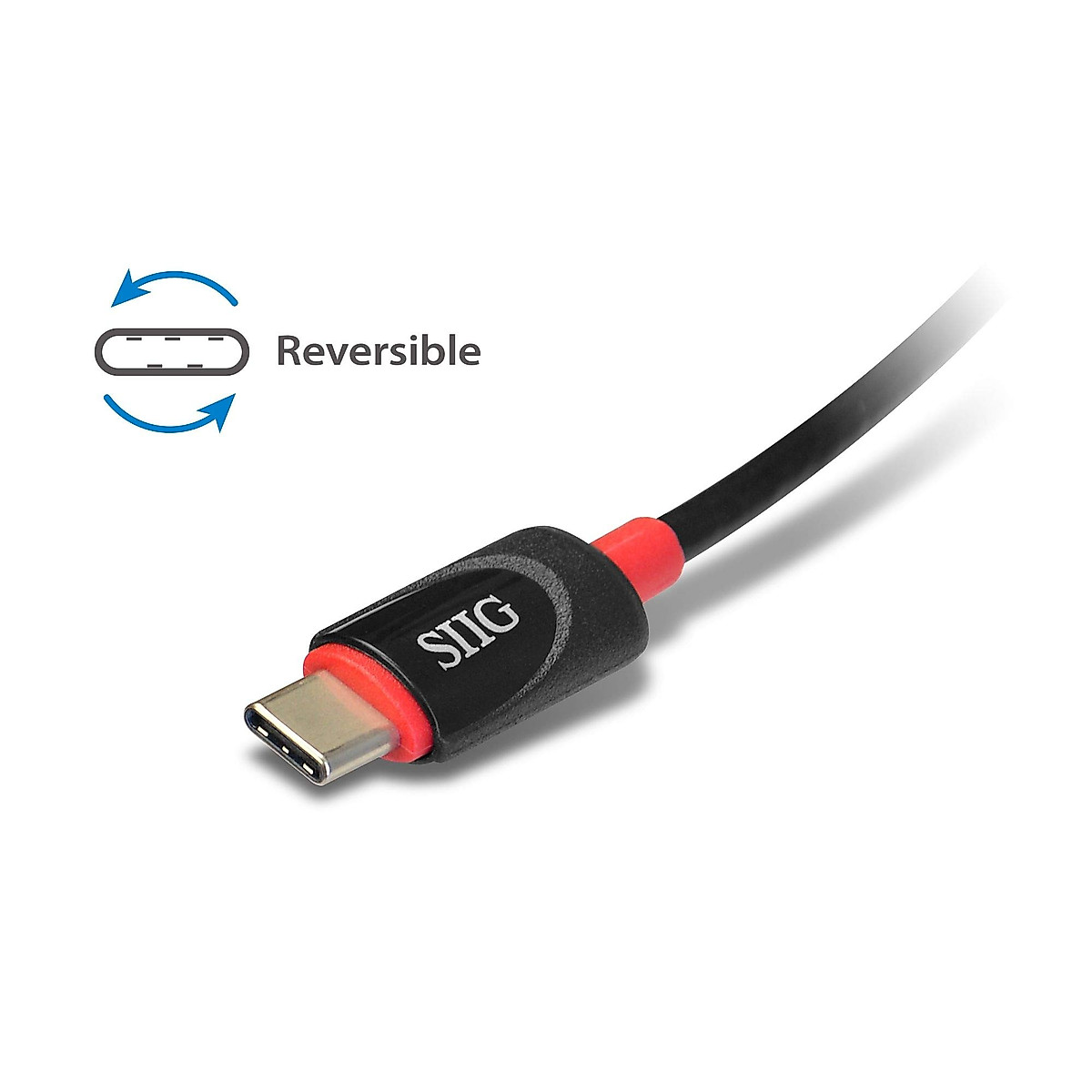 SIIG USB Type C to Gigabit Ethernet Adapter - 10/100/1000 Mbps LAN adapter for Windows and Mac Systems, Thunderbolt 3 (Black)