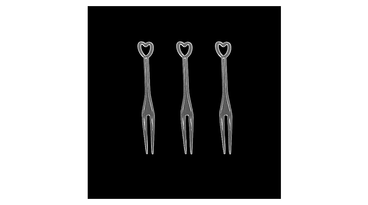 Cute Heart Disposable Fruit Forks - 200 Honbay Party Picks