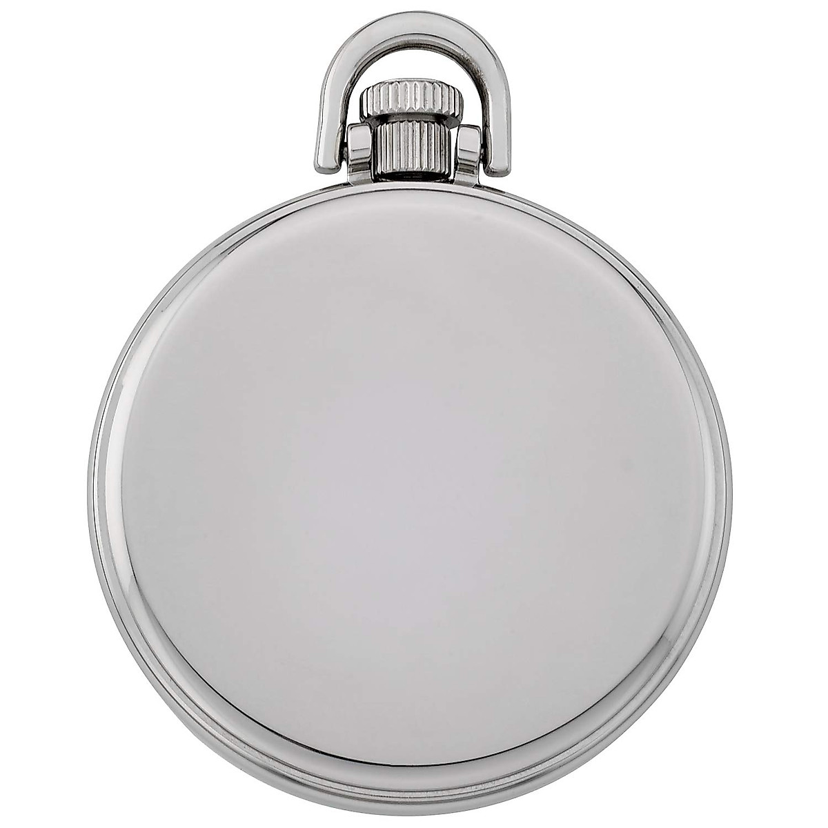Gotham Men's Stainless Steel Mechanical Hand Wind Railroad Style Pocket Watch # GWC14106SX