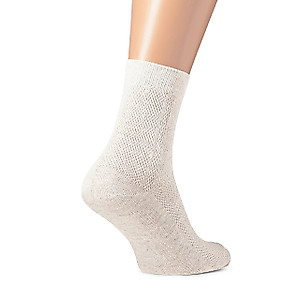 Special Thin Breathable Organic Linen Socks for Men, Pack of 5 (9-11)