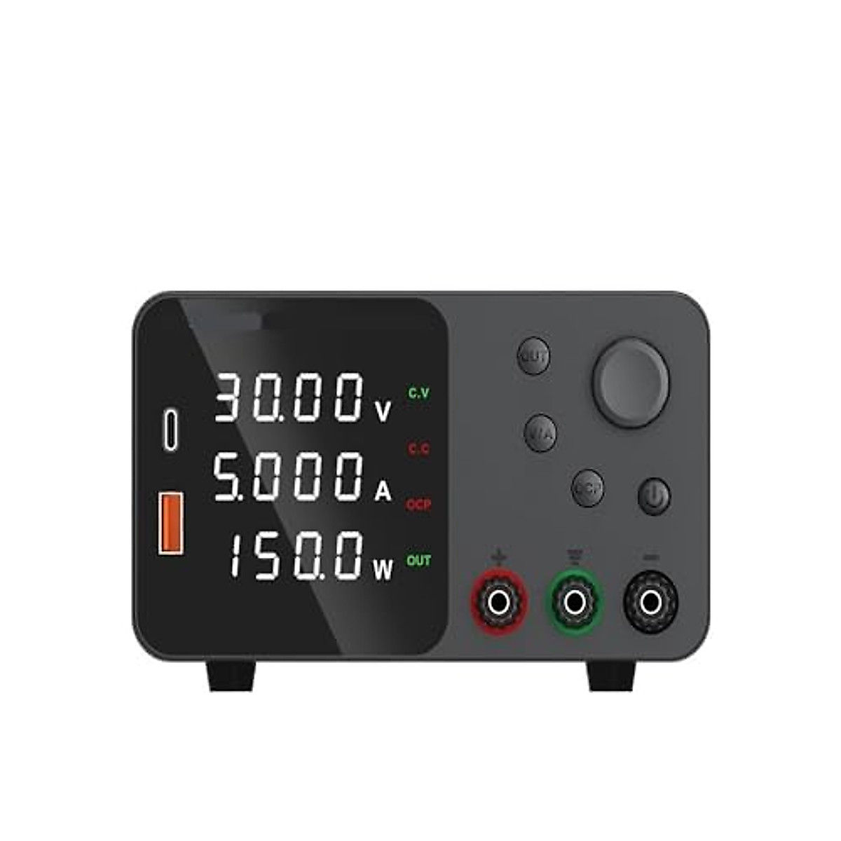 Adjustable DC Power Supply 30V 10A 60V 5A 120V Bench Power Source Stabilized Power Supply Voltage Regulator Switch(TPS1203 Black)