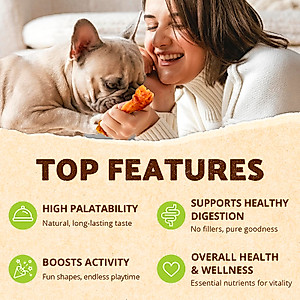 Afreschi Turkey Tendon for Dogs, Dog Treats for Signature Series, All Natural Human Grade Puppy Chew, Turkey Sourced from USA, Rawhide Alternative, 4 Units/Pack Lollipop (Small)